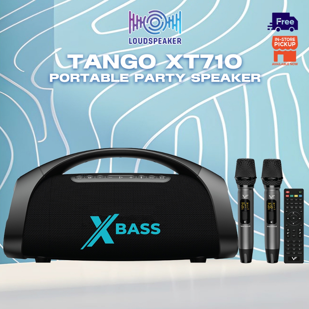 Vinnfier Tango XT710 400W X-Bass Portable Party Karaoke Speaker with 2 ...