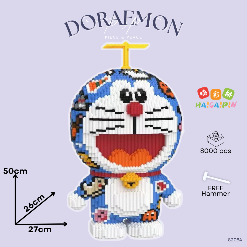 Doraemon Connection Blocks Puzzle Toys Gift Set Creative Popular Kids ...