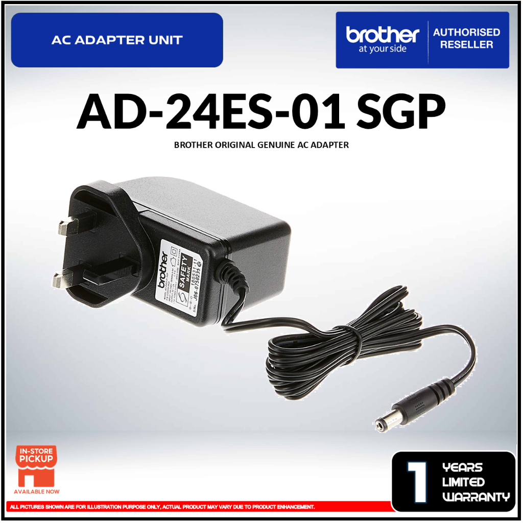 Brother Original Genuine AD‑24ES‑01 SGP 9 V DC ~1.6 A AC Power Adapter ...