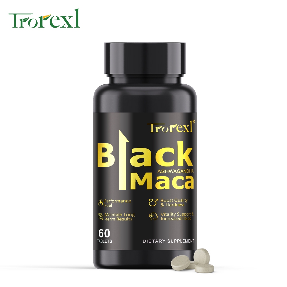Trorexl Black Maca Male Health Supplement Ashwagandha Maca Energy ...