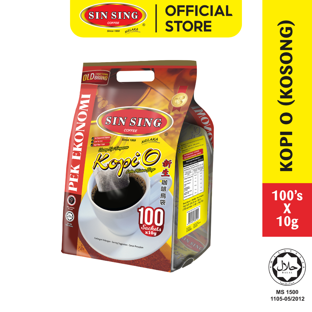SIN SING Kopi O Uncang Kopi Campuran (100's x 10g) / CAP TUPAI Kopi O ...