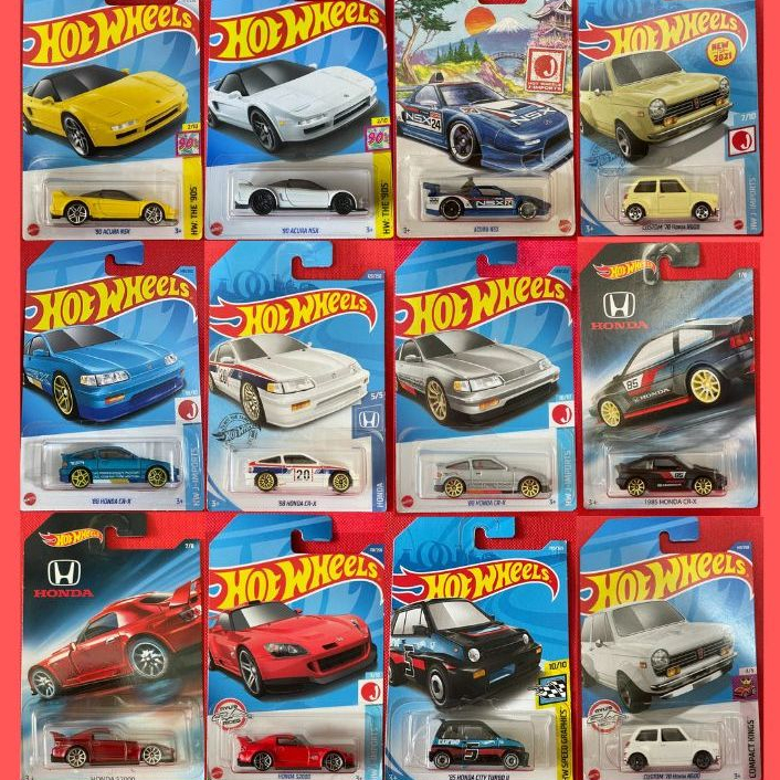 HOT WHEELS | JDM | HONDA | S2000 | S800 RACING | N600 | HONDA CRX ...