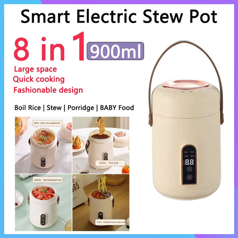 8 In 1 Smart Electric Stew Pot Multifunctional Mini Electric Slow ...