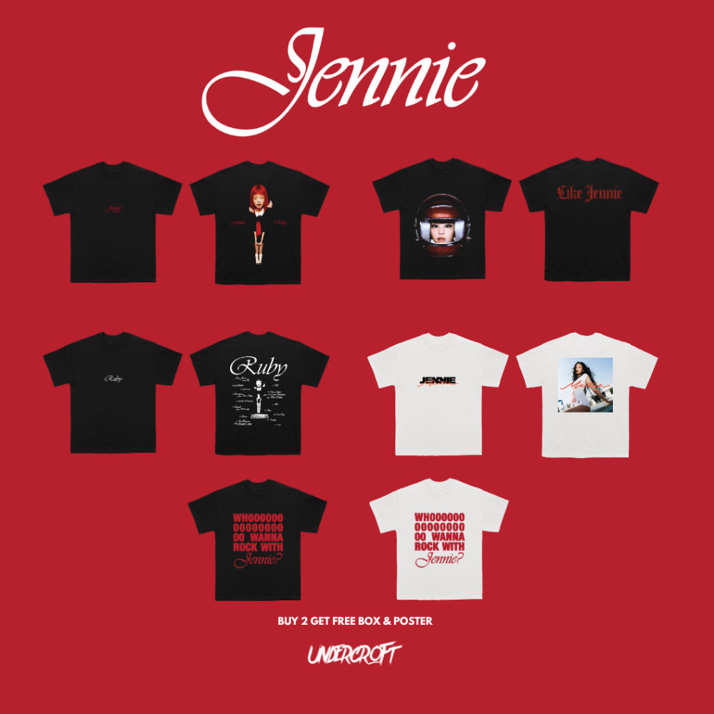 JENNIE The Ruby Experience Oversize Shirt Merchandise by Undercroft ...