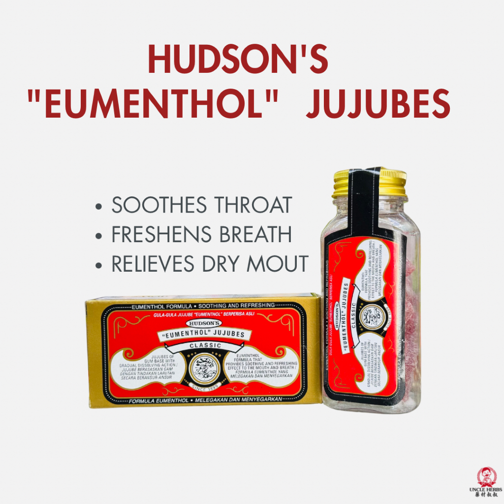 Ubat Batuk & Gatal Tekak, Gula-Gula Jujubes Hudson's "Eumenthol ...