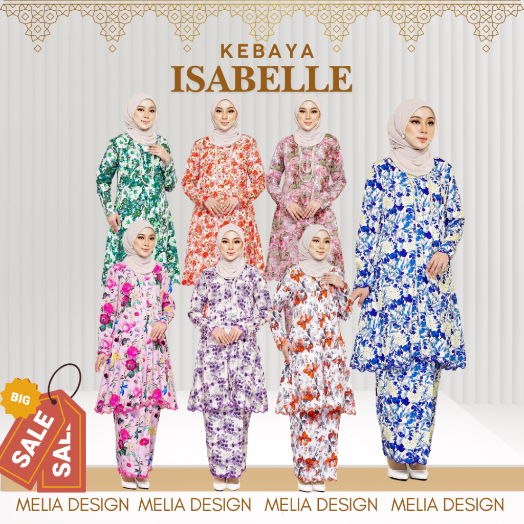 KEBAYA ISABELLE BY MELIA DESIGN SULAM BIKU JACQUARD SILK PREMIUM MURAH ...
