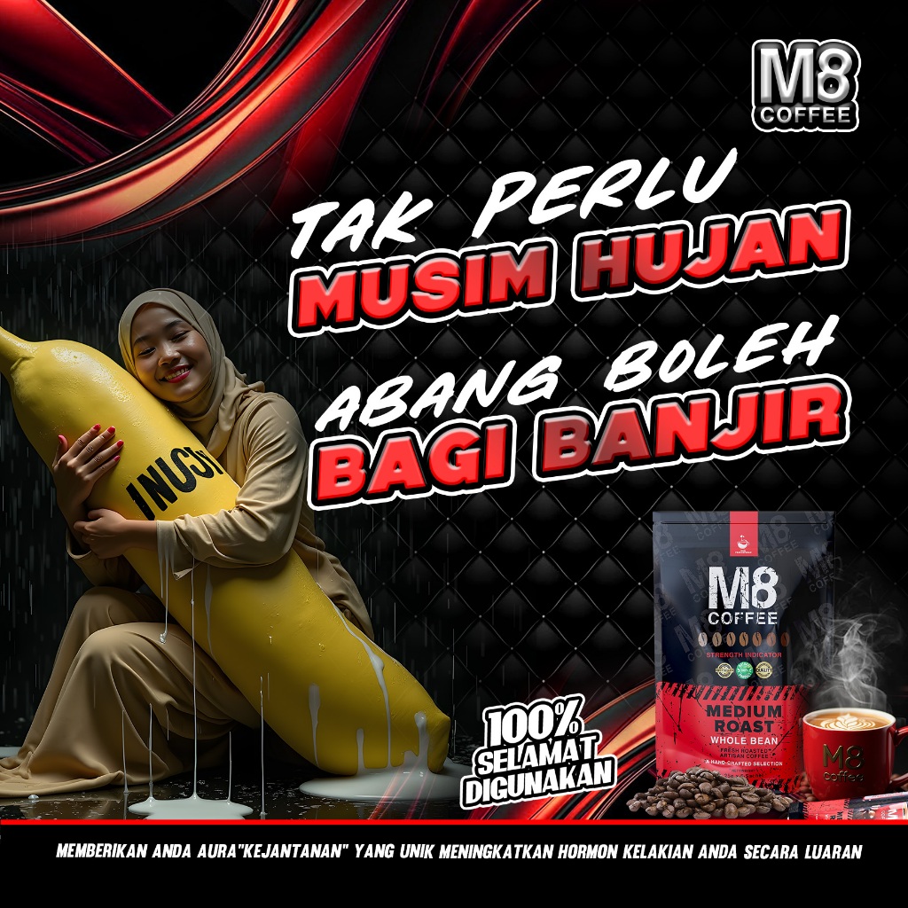 BEST SELLING🔥BEST AROMA 3 IN 1 COFFEE🔥Kopi M8 | M8 Coffee | 1 Packet 5 ...