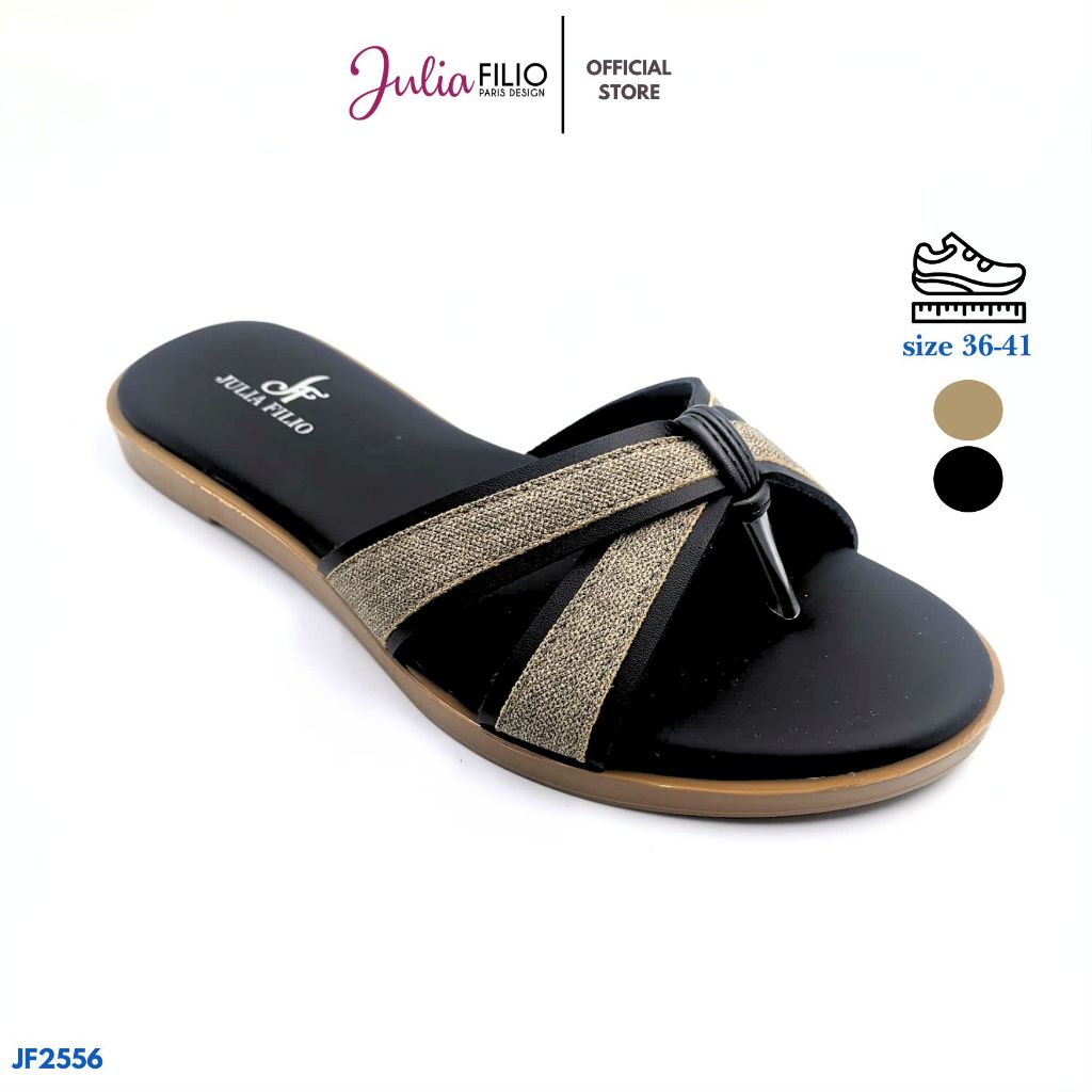 JULIA FILIO Women Comfort FLAT Sandals (JF2556) | Shopee Malaysia