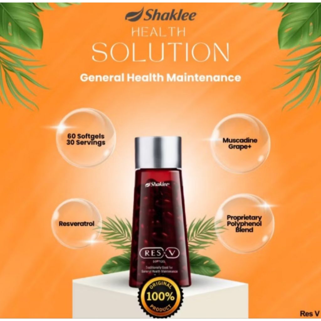 SHAKLEE-SHAKLEE-RES V (60 softgels / 30 servings) | Shopee Malaysia