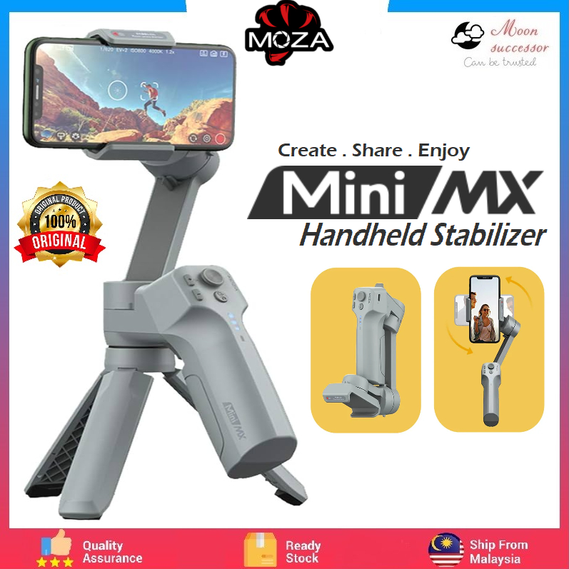 MOZA Mini MX Gimbal Stabilizer 3-Axis Mobile Handheld Stabilizer with ...
