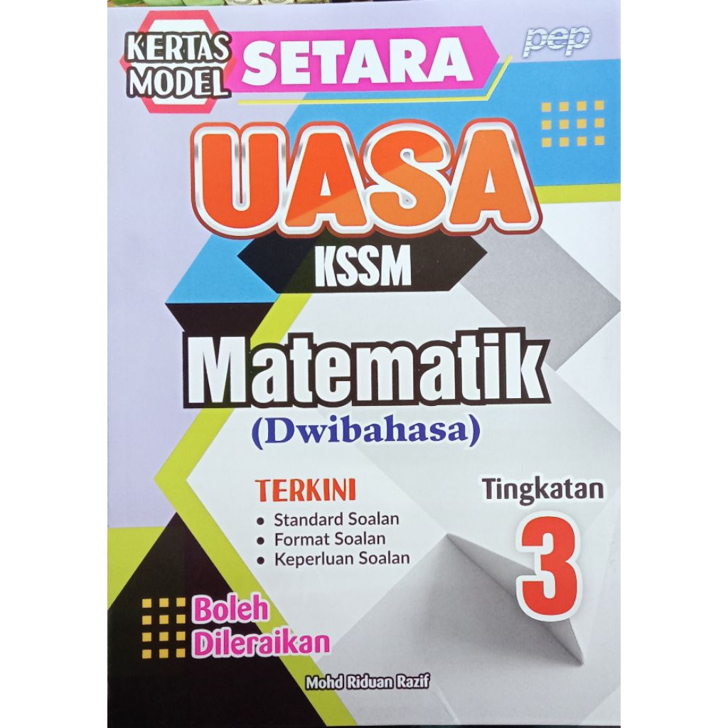 Kertas Model Setara Uasa Matematik Dwibahasa Tingkatan 3 Kssm