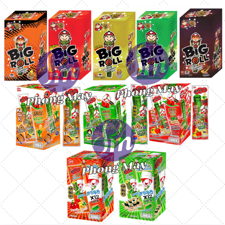 TAO KAE NOI SEAWEED BIG ROLL (3G*12PCS) KABUKI SEAWEED ROLL/ KABUKI ...