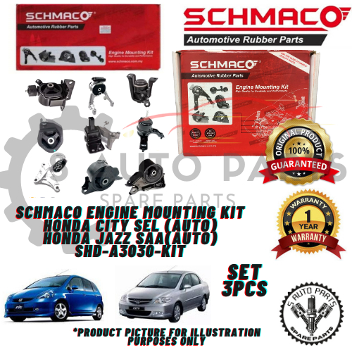 HONDA CITY SEL / HONDA JAZZ SAA (AUTO) SCHMACO ENGINE MOUNTING (SET) | Shopee Malaysia