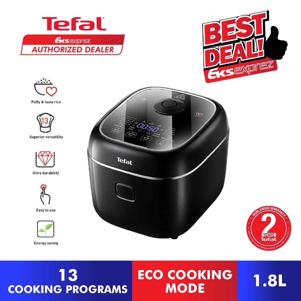 Tefal Delirice Max Fuzzy Logic Rice Cooker (1.8L) RK7778 / RK776B ...