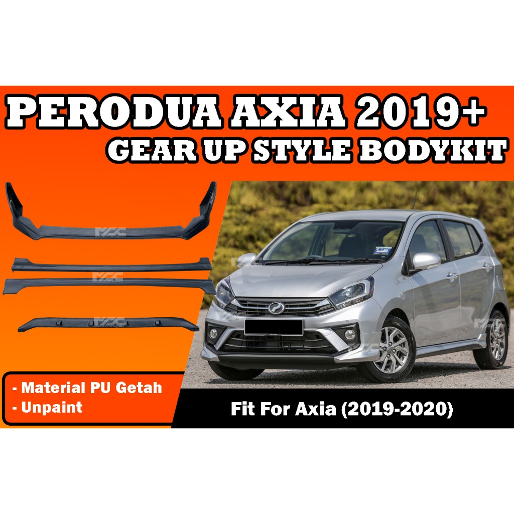 PERODUA AXIA 2019-2020 GEAR UP STYLE FULLSET BODYKIT AXIA G SPEC GU ...