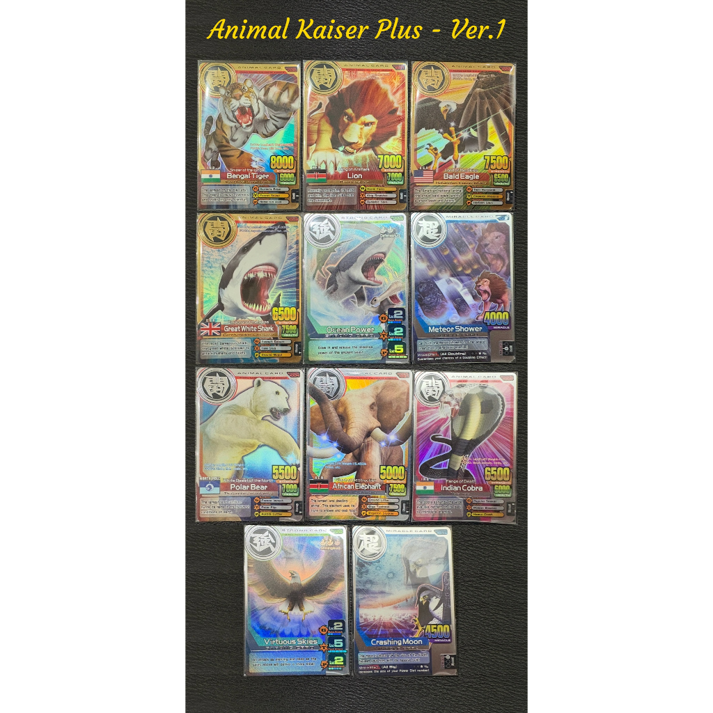 【Original Card】【Ready Stock】【Animal Kaiser Plus Ver.1】Gold & Silver ...