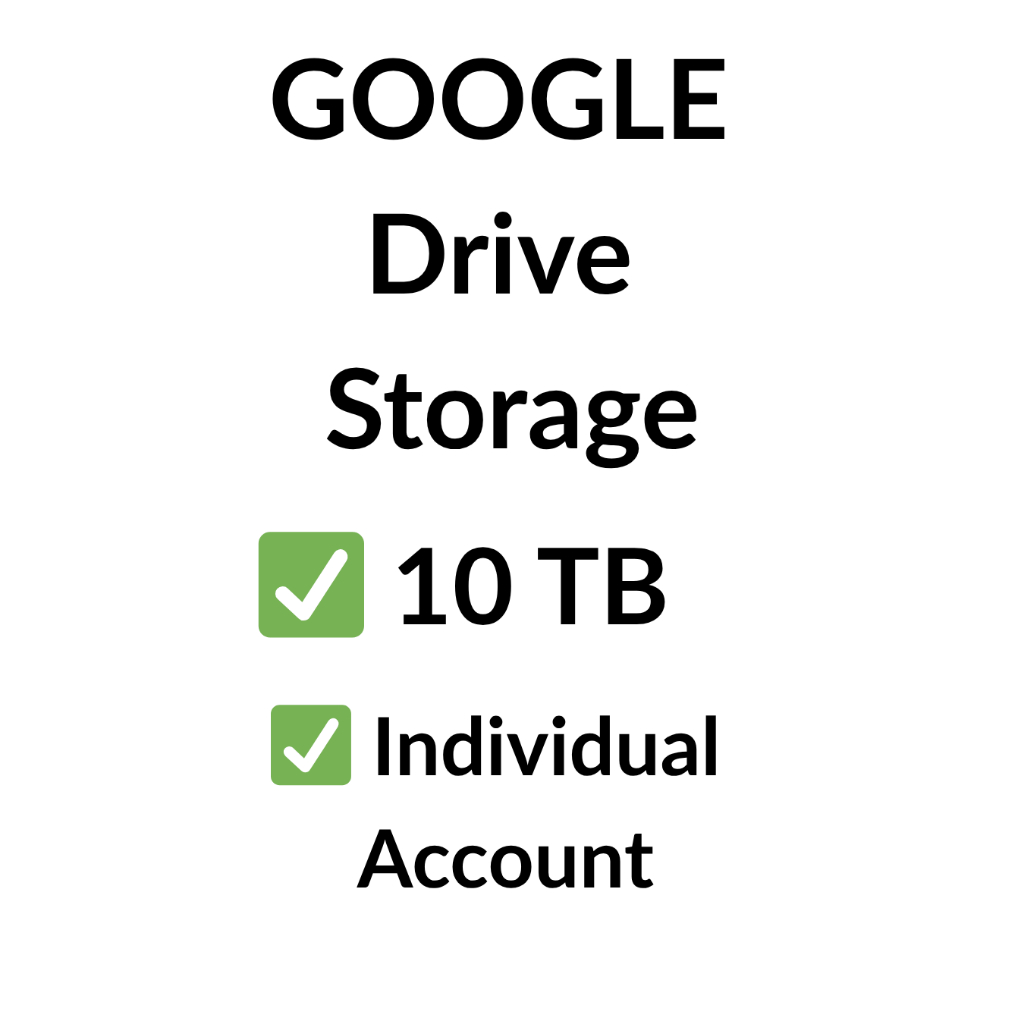 [FAST 24/7] Google Drive Storage 10 TB - Lifetime Access | Shopee Malaysia