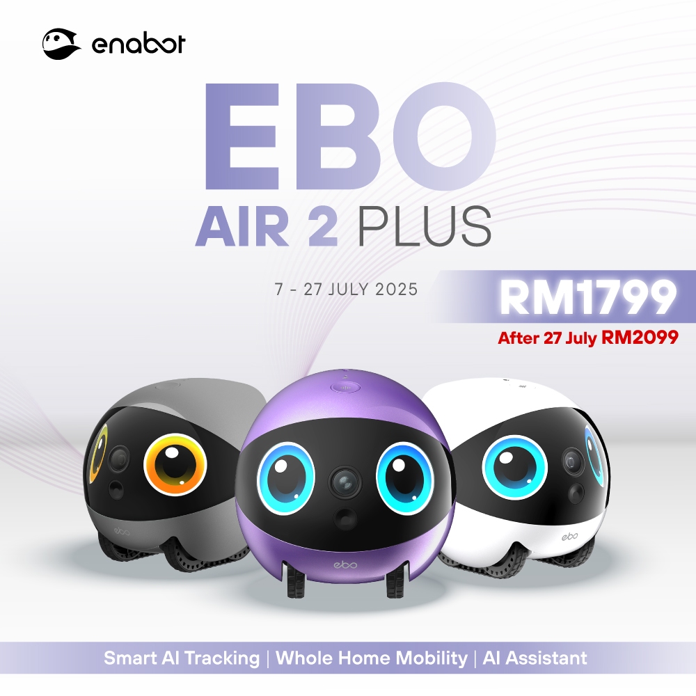 [Grand Launch] EBO Air 2 Plus CCTV Camera | Whole Home Mobility | Smart AI Tracking | 2 Way ...