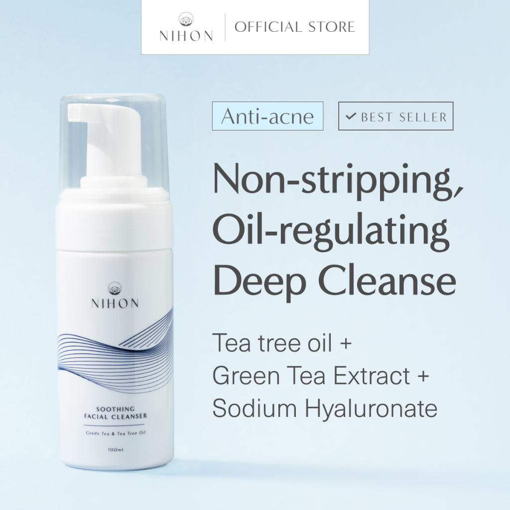NIHON Soothing Facial Cleanser (100ml) | For Oily, Combination & Acne ...