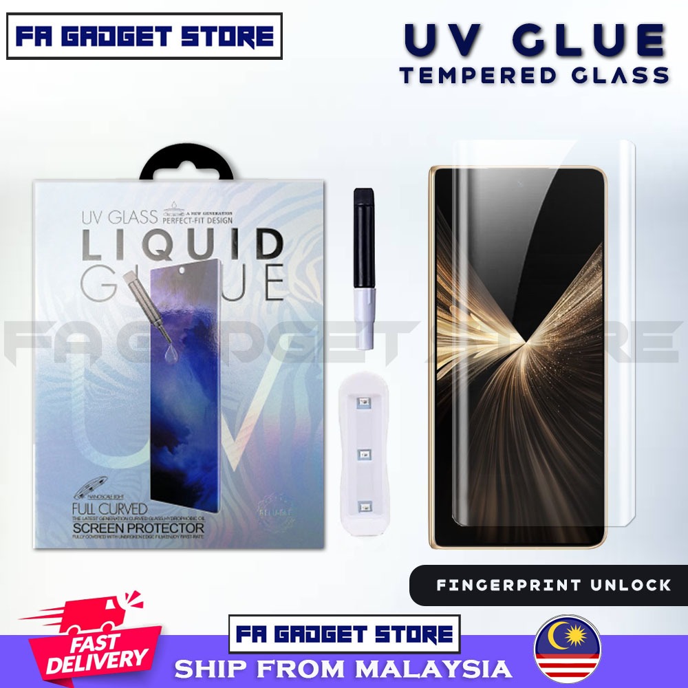 Honor Magic V5 | V3 | V2 | VS UV Liquid Glue 3D Curve Tempered Glass ...