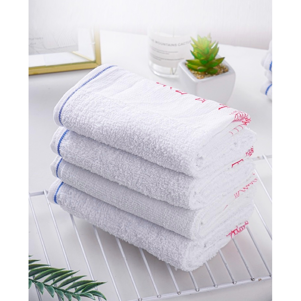 【Bulk】 12Pcs 1Dozen 83 96 Good Morning Towel White 100% Cotton Face ...