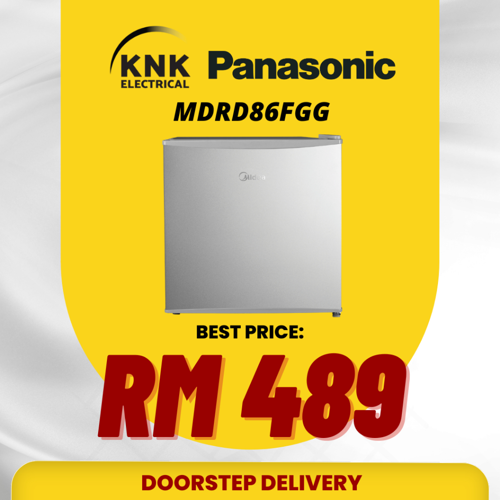 MIDEA 50L Compact Mini Bar Refrigerator MDRD86FGG | Reversible Door ...