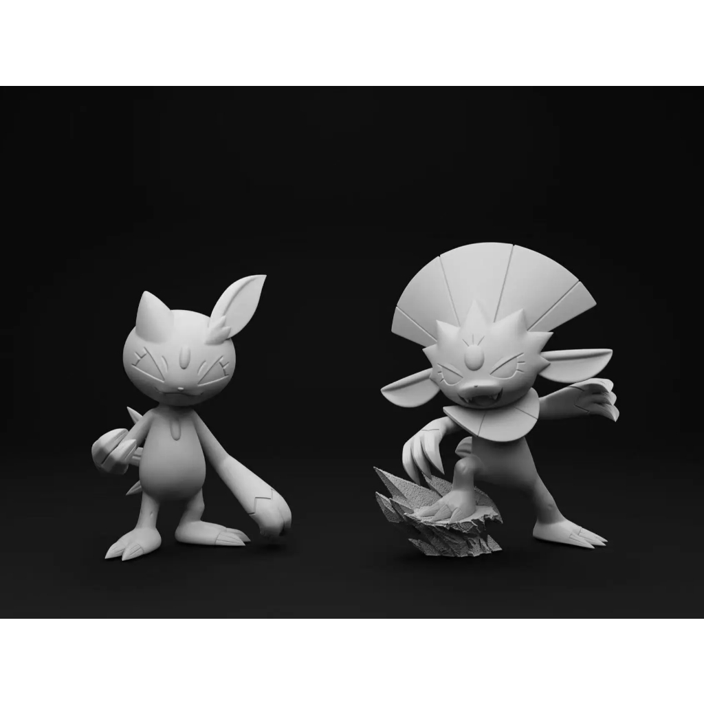 YR Studio - Sneasel Evolution Group Pokémon Resin Statue GK Anime ...
