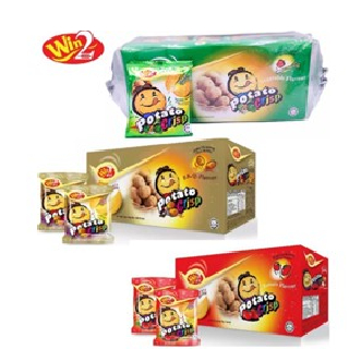 WIN2 POTATO CRISP Tomato / Vegetable / B.B.Q (20g x 30 packs) | Shopee ...