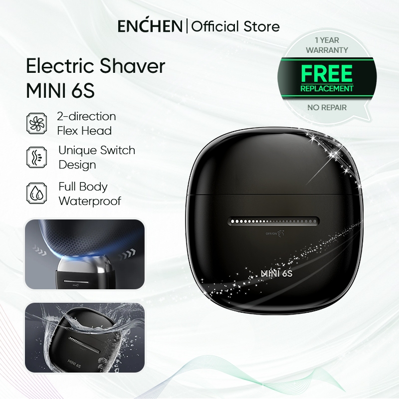 Enchen Mini 6S Pencukur Elektrik Electric Shaver Unique Slide Touch ...