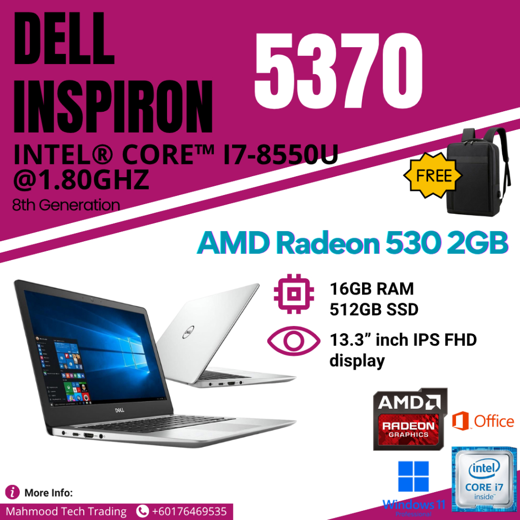Dell INSPIRON 5575, 5447, 5370, 5010, 7352, 7380 Core i7-7600 32GB/1TB ...