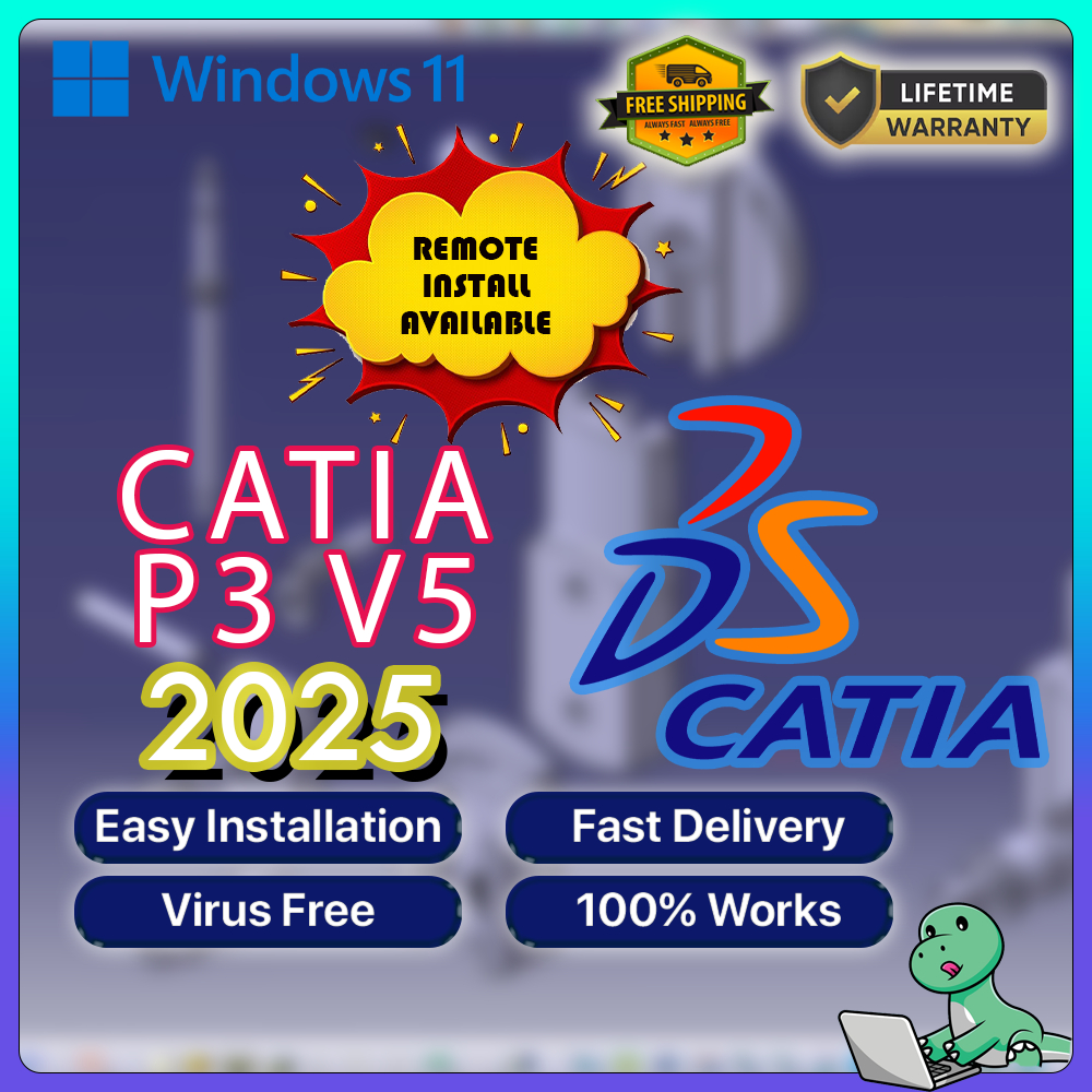 LATEST DS CATIA P3 V5-6R 2022 SP6 for Windows 💯Video installation ...