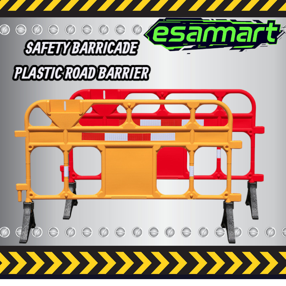 Safety Barricade Plastic Road Barrier Material Penghadang Keselamatan ...
