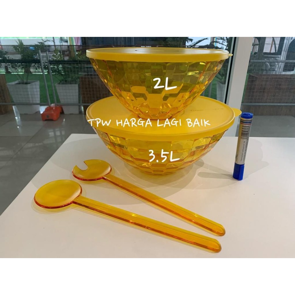 Tupperware Prism Bowl Set, Mangkuk Hidang Elegen & Serbaguna | Shopee ...
