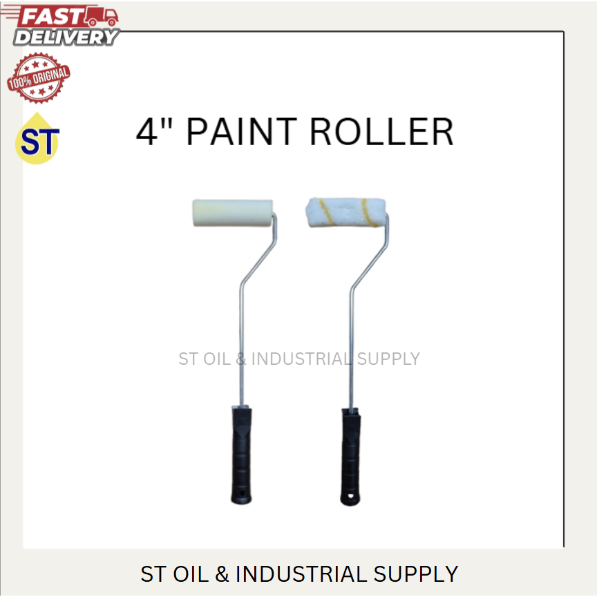4" Paint Roller (Handle / Refill / Set) | 4" Penggelek Cat 4" (Pemegang ...