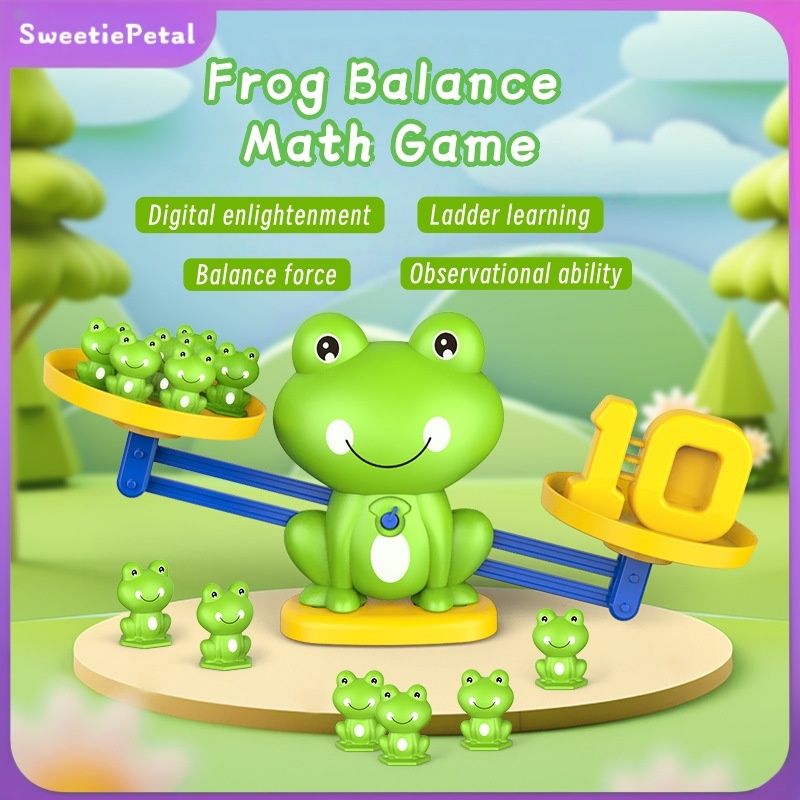 [Hot] Educational Frog Balance Scale Toy / Digital Math Learning Game ...