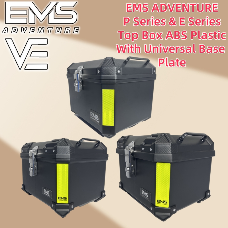 EMS ADVENTURE Top Box P & E Series ABS Plastic Aluminium Design 35L/45L ...
