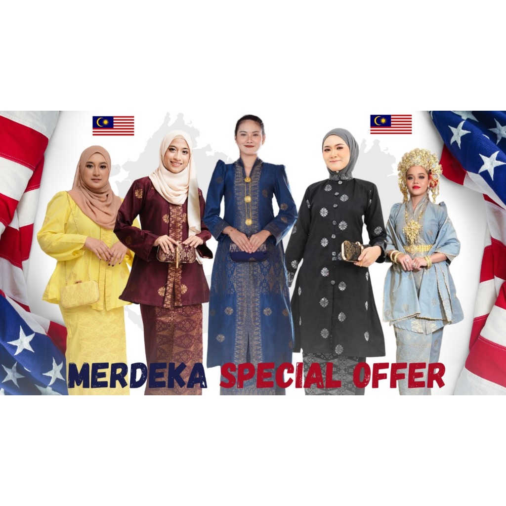 Baju merdeka 2025 |size XS TO 2XL| songket kedah | songket tenun cotton ...