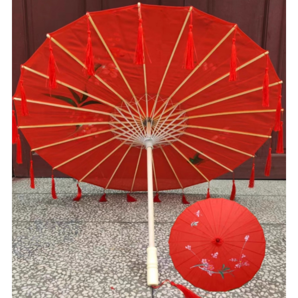 Tassel Umbrella Performance Props Ancient Style Performance Cheong Sam Craft Umbrella Decoration ...