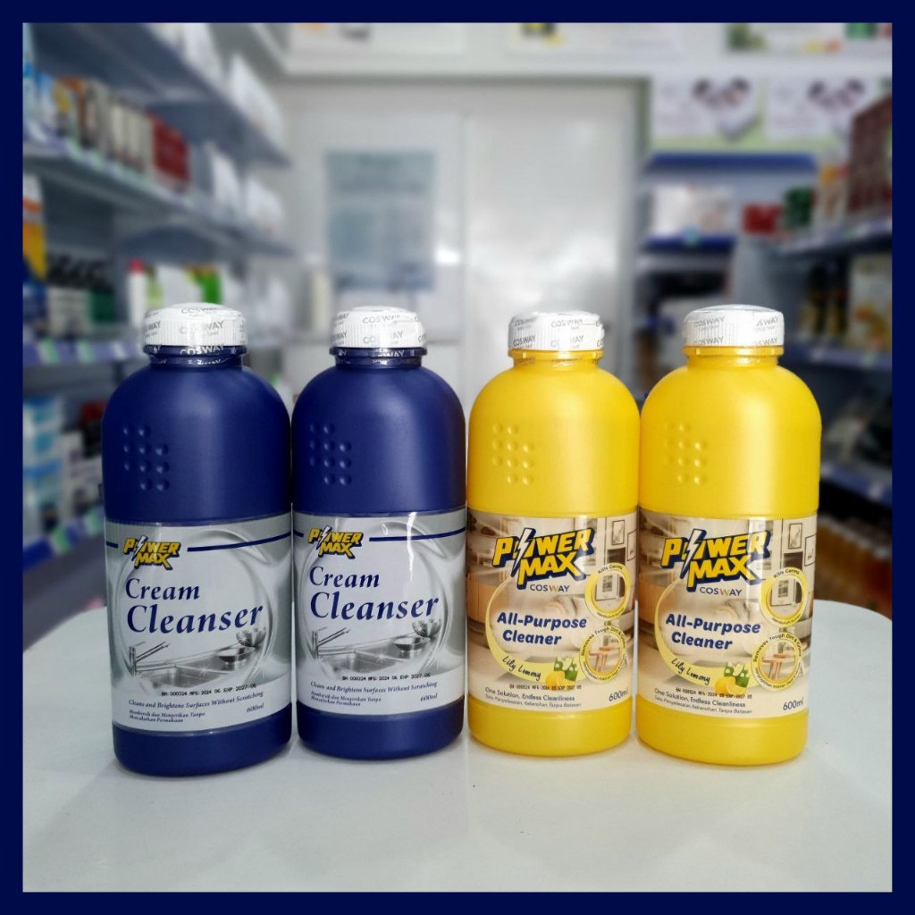 COSWAY POWERMAXALL PURPOSE CLEANER (08114N) / CREAM CLEANSER 600ML ...
