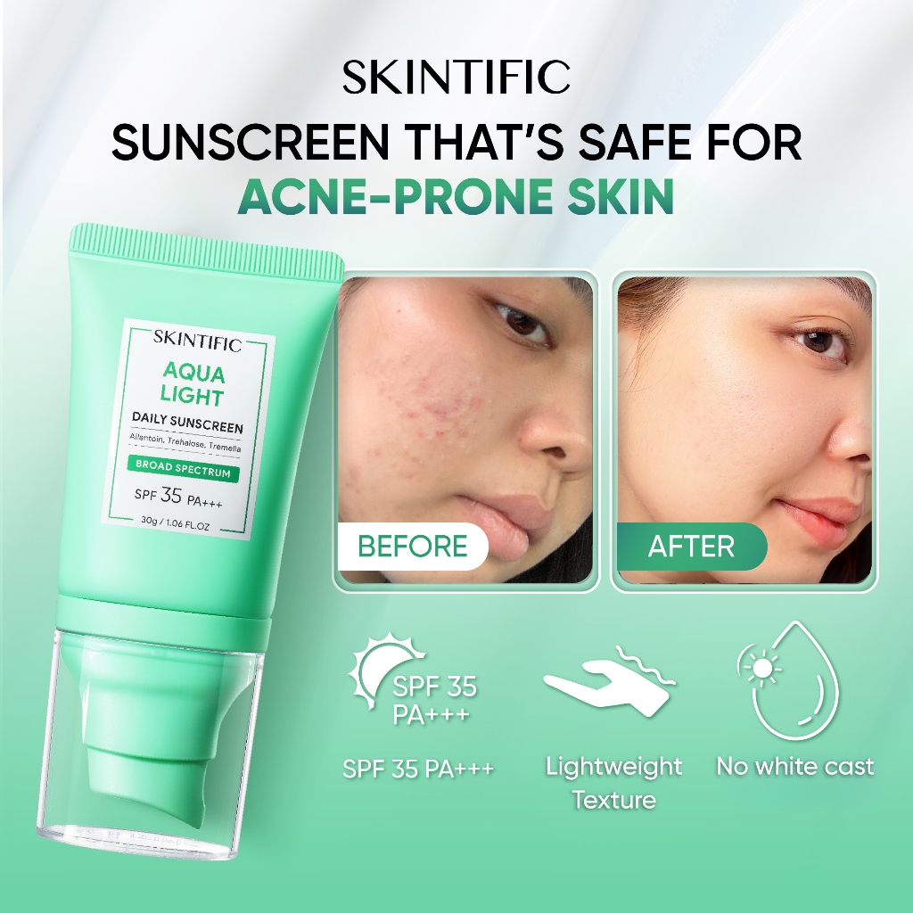 SKINTIFIC Aqua Light Daily Sunscreen SPF35PA+++ Refreshing Non-greasy ...