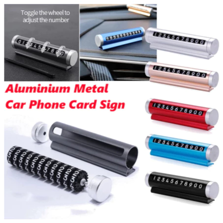 Car Dashboard Phone Number Card Display Temporary Emergency Road Side ...