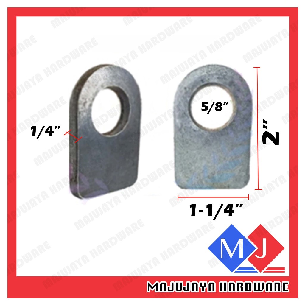 5/8" Telingan Pintu Besi Welding Metal Door Ear Telinga Welding Besi ...
