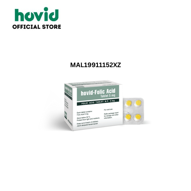 (EXP: DEC 2027) Hovid Folic Acid 5mg Tablet (10 x 10's) | Shopee Malaysia