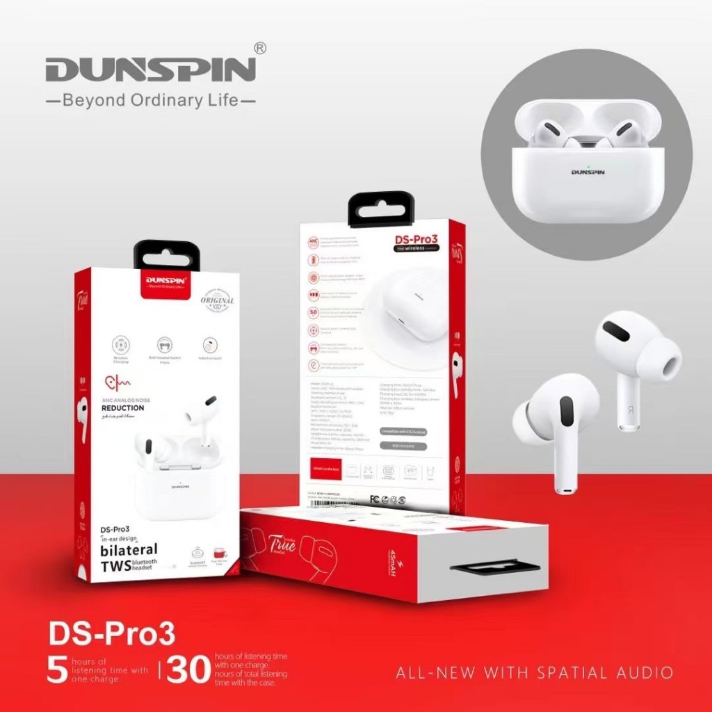 {COMPIT}Dunspin DS-Pro3 ANC TWS Bluetooth Headset ANC Analog noise reduction high bass wireless ...