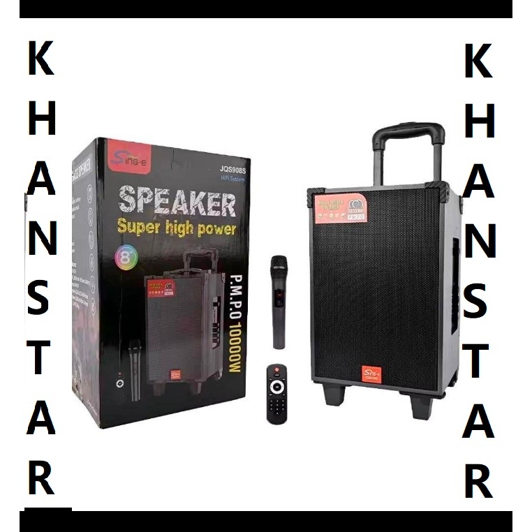 %MODEL JQS 908S% WIRELESS BLUETHOOTH KARAOKE SPEAKER% | Shopee Malaysia