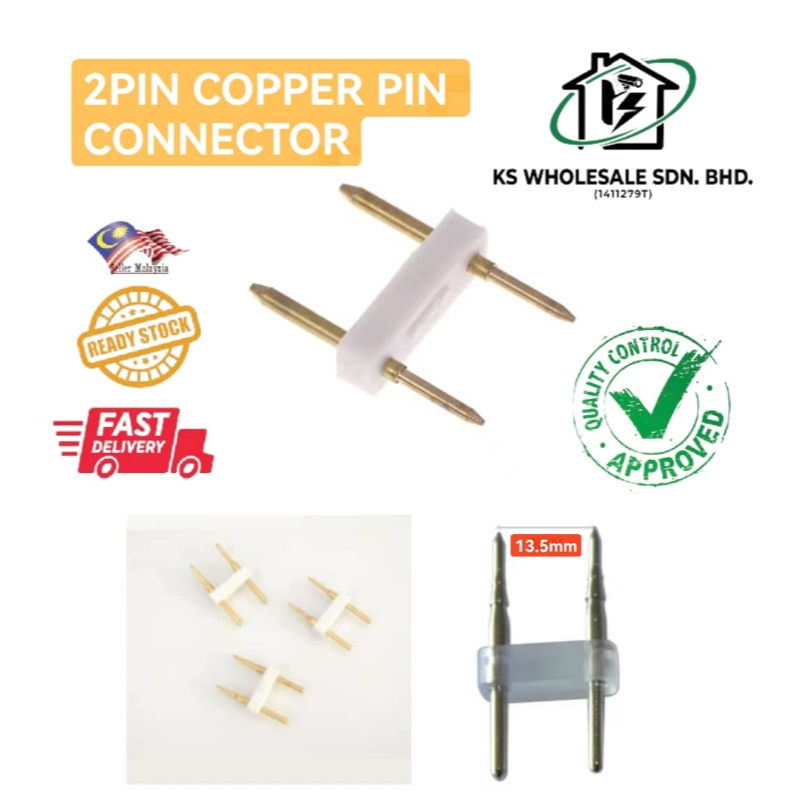 2 PIN COPPER PIN CONNECTOR | Shopee Malaysia