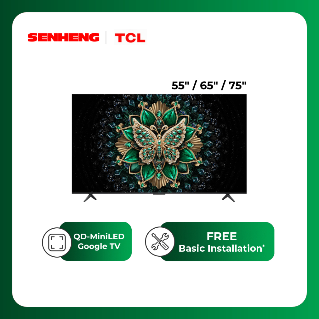 TCL TV C6K Premium QD-MiniLED TV / Television / AiPQ Pro Processor ...