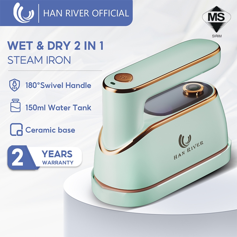 HAN RIVER Iron Steam Garment Steamer iron Rotatable Portable Use For ...