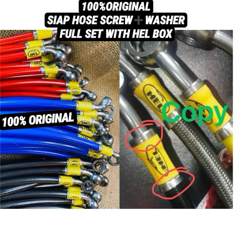 HEL BRAKE HOSE ORIGINAL FOR Y15/RS150/LC135/NVX155/R25/NINJA250/MT09 ...