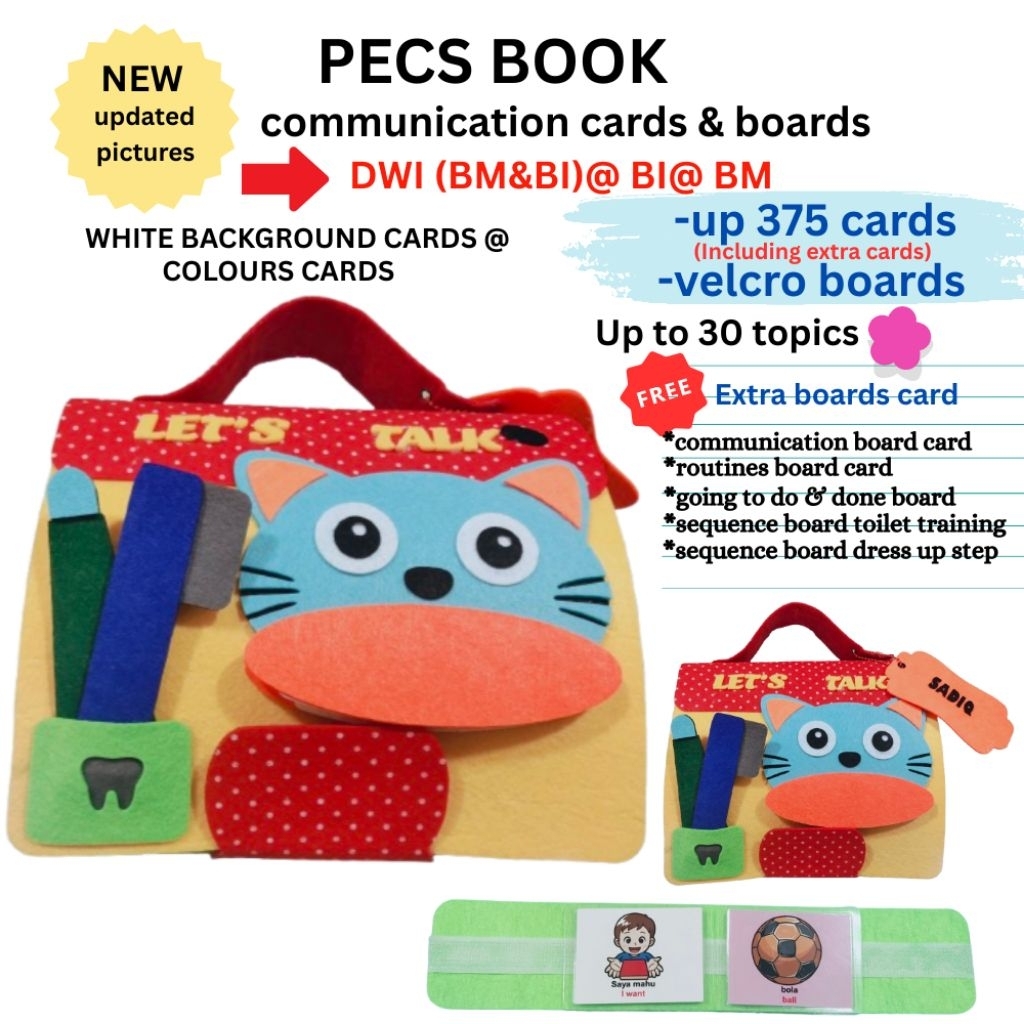 375 PECS BOOK COMPLETE BOOK Pecs for autism/autism book | Shopee Malaysia